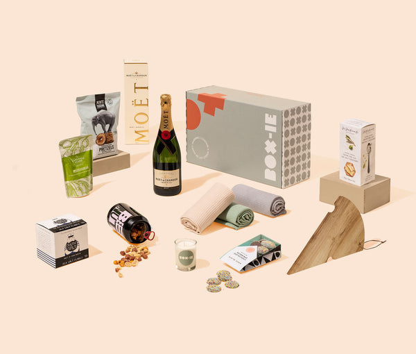 Snack, Crackle, Pop Gift Hamper | Ultimate Present Box | Champagne - BOX-IE